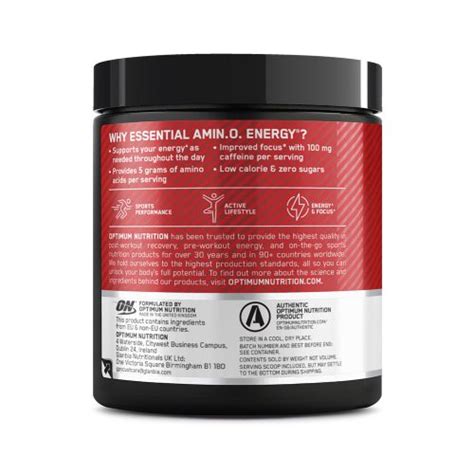 Optimum Nutrition Amin O Energy 270 G Strawberry Lime Min