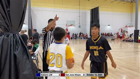 October 15 2022 Sabers Lw Vs San Jose Ninjas Youtube