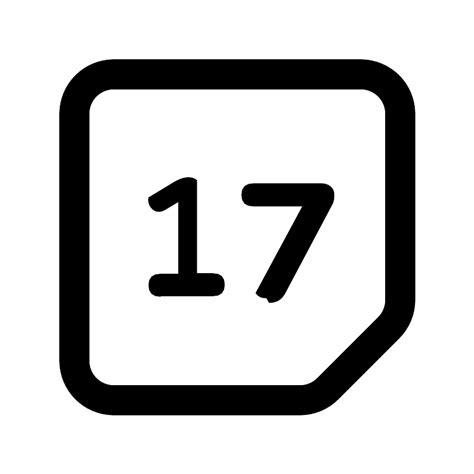 Themed Icon Calendar 17 Vector Svg Icon Svg Repo