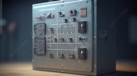 Realistic 3d Rendering Of An Electrical Panel Box Depicting The Concept