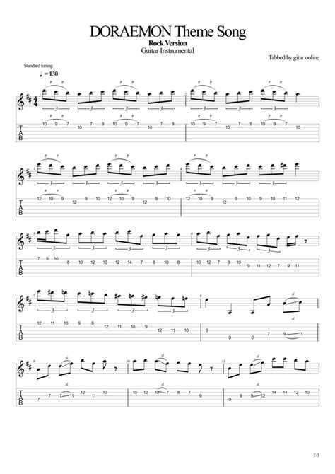 Doraemon Theme Song Pdf Gitar Online