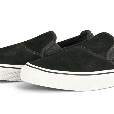 Emerica Wino G6 Slip On Skate Shoes Blackwhitegold