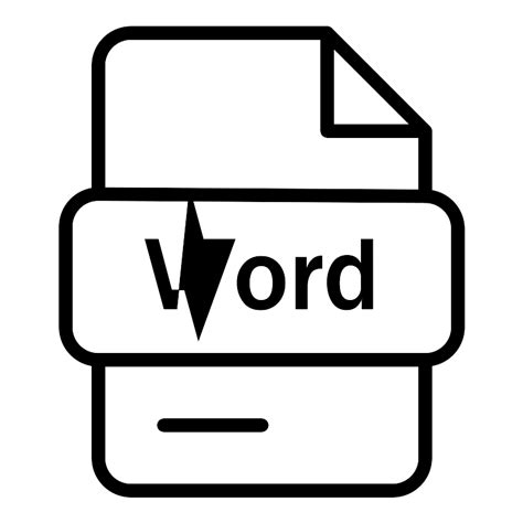 Word File Type Vector Svg Icon Svg Repo
