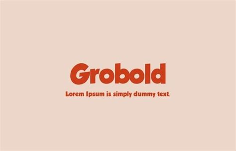 Grobold Font Free Download Fonty Fonts