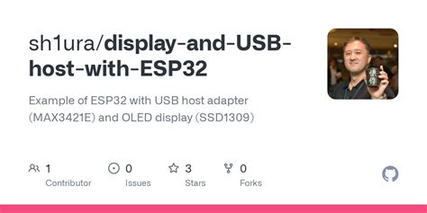 Github Sh Ura Display And Usb Host With Esp Example Of Esp With Usb Host Adapter