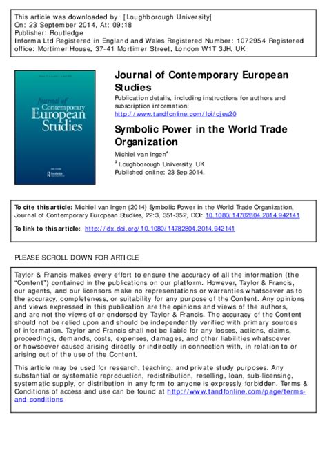Pdf Review Of Matthew Eagleton Pierces Symbolic Power In The World