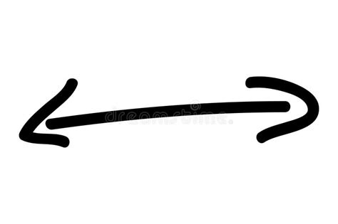 Arrow Simple Vector Hand Draw Sketch Doodle Stock Vector