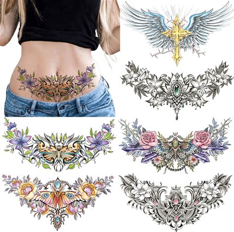 Roarhowl Lace Tattoos Large Sexy Temporary Tattoo Set