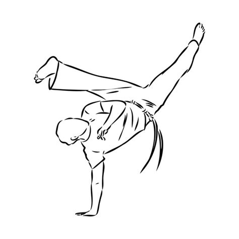 Capoeira Pose Vectors And Illustrations For Free Download