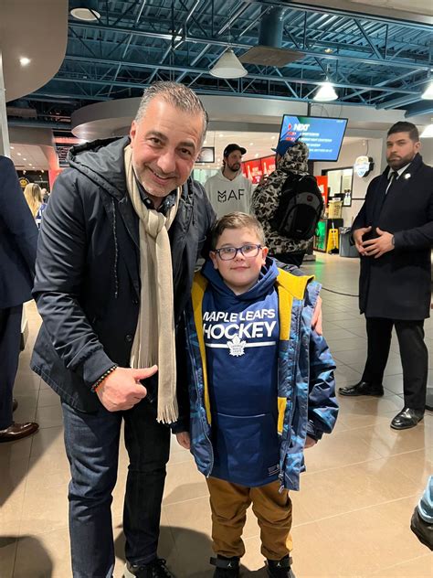 Ran Into This Big Hockey Fan At The Marner Assist Foundation Give A T… Baldo Gucciardi
