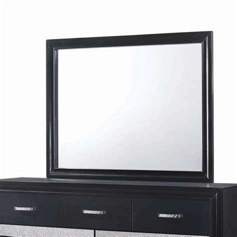 Modern Black Dresser With Mirror