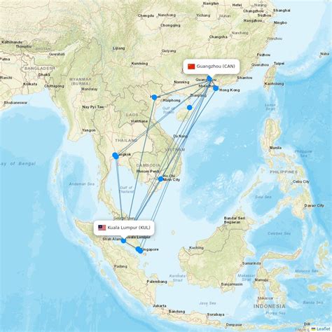 China Southern Airlines Routes 2025 Map With All Flights Flight Routes