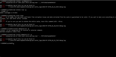 Angular5 Angular Cli Not Installing On Windows 10 Stack Overflow