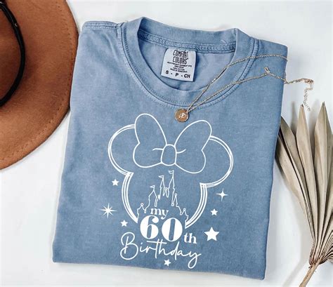 Minnie Mouse 60th Birthday Comfort Colors T Shirt Custom Age