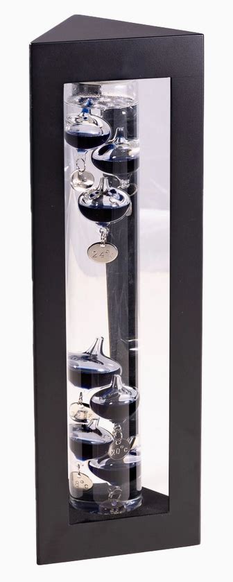 Galileo Thermometer 17 Wooden Frame Galileo Thermometer Desktop