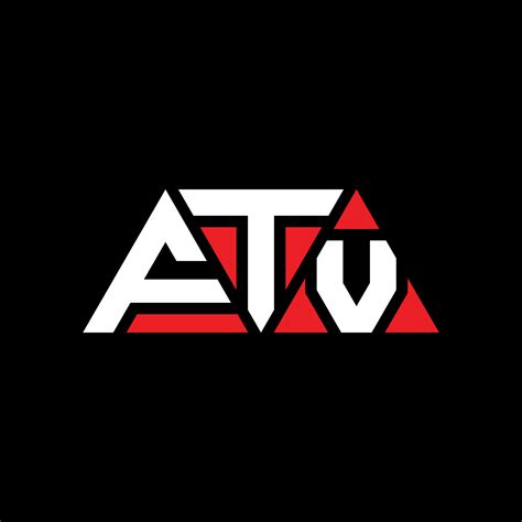 Ftv Triangle Letter Logo Design With Triangle Shape Ftv Triangle Logo