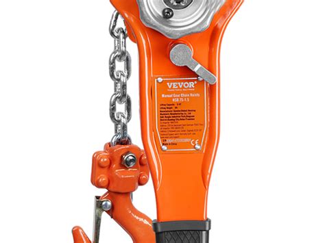 Vevor Manual Lever Chain Hoist 34 Ton 1650 Lbs Capacity 10 Ft Come