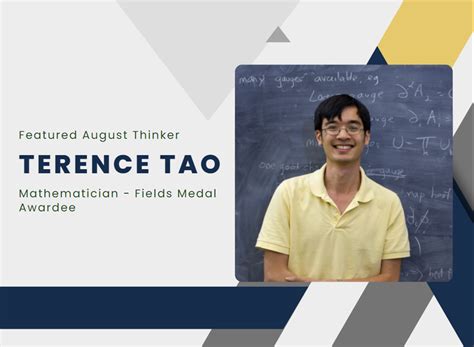 August Thinker Terence Tao — Steam Ahead