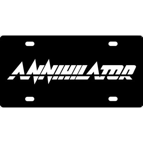 Annihilator Band Logo Aluminum Novelty License Plate