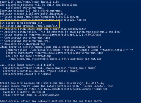 Faild To Apply Patch Because Of Invalid Git In Cmake When Set Vcpkgforcesystembinaries1