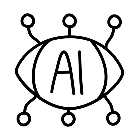 Artificial Intelligence Doodle Icons 44619305 Vector Art At Vecteezy