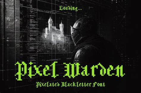 Pixel Warden Font Dafonthub