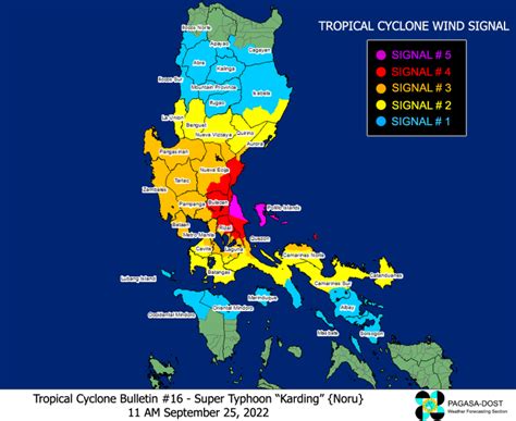 Pagasa Warns Of Signal No 5 In Ph Due To Super Typhoon Karding The