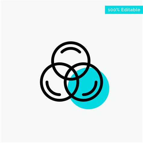 rgb color web turquoise highlight circle point vector icon 14311610