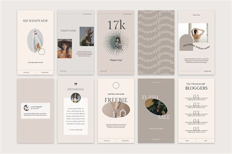 NUDE Instagram Templates On Behance