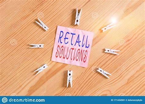 Writing Note Showing Retail Solutions Business Photo Showcasing Process Of Promoting Greater