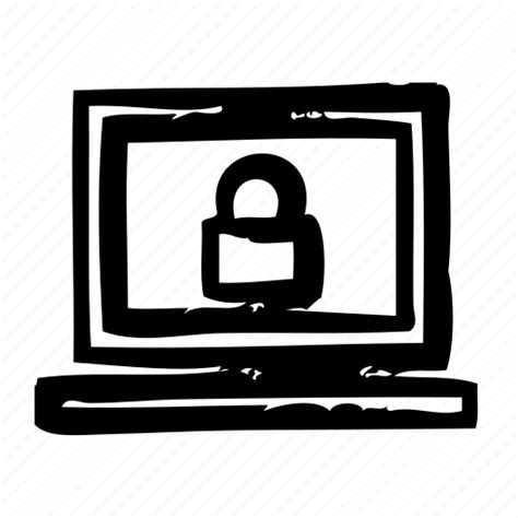 computer hardware it lock notebook programming service icon
