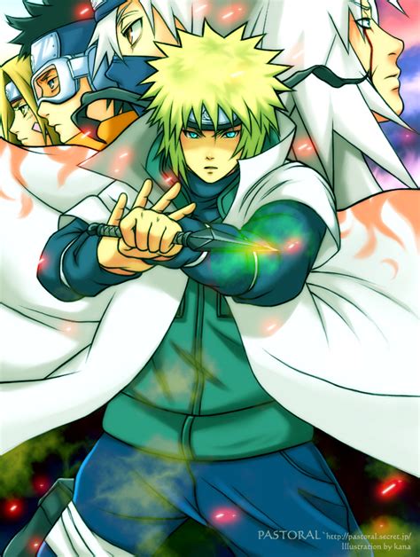Kana Pastoral Hatake Kakashi Jiraiya Naruto Namikaze Minato