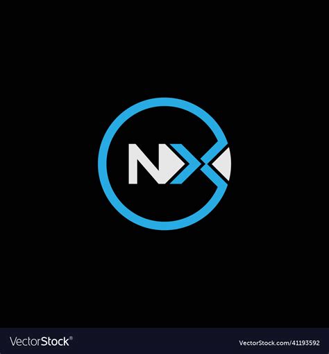 Xn Or Nx Abstract Outstanding Professional Vector Image