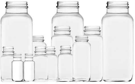 French Square Glass Jars Catalog Packaging Logistics