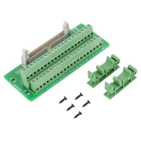 In Rail Mount Interface Module Din Rail Plc Breakout Board Idc40p 40pin Diy For Mitsubishi