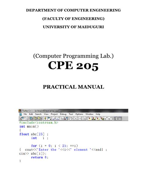 Cpe205 Pdf Data Type Integer Computer Science