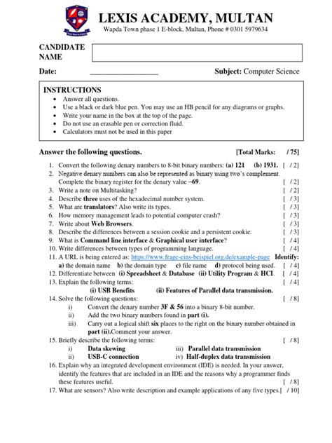 Computer Paper 2 Pdf Cookie Software