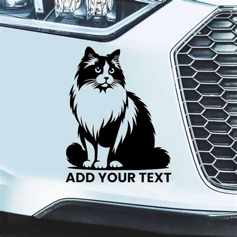 Nalepka Za Avto Mačka Ragdoll Gogashop