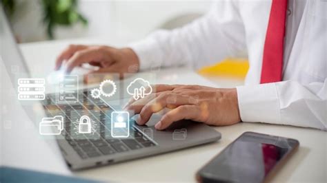 Premium Photo Document Management Concept Online Documentation Database