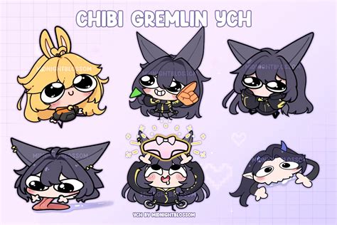 Ych Cursed Gremlin Chibi By Midnightblossom Xmidnightblossom Vgen