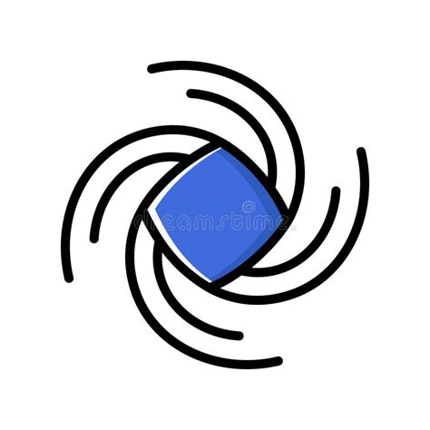 Black Hole Line Colourful Vector Icon Space Exploration Concept Icon