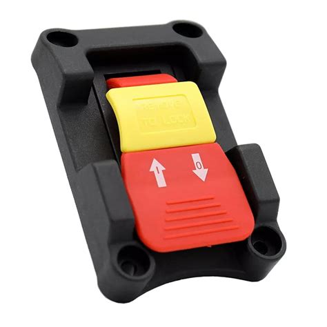locking key switch 20a dpdt pushbutton switch for table saws and