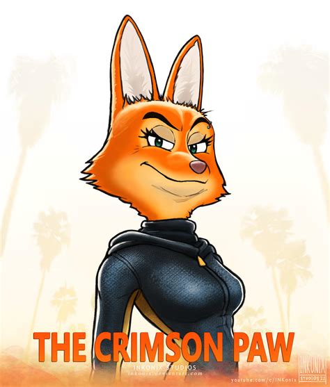 The Crimson Paw The Bad Guys Diane Foxington By Inkonix On Deviantart