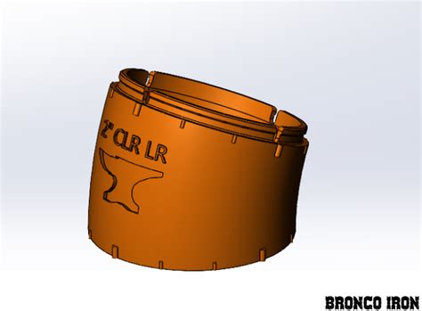 Exhaust Header Modeling Block Long Radius 22 5deg Bronco Iron