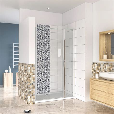 Porte De Douche Pivotante En 6mm Verre Securit Anticalcaire Porte De