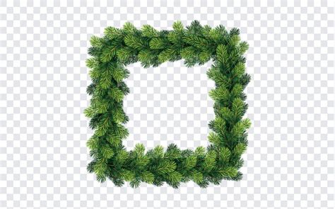 Pine Border Frame Png For Christmas Designs