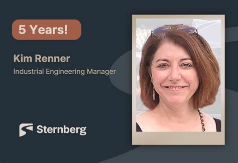 Congratulations To Kimberly Renner For 5 Years At Sternberg As The