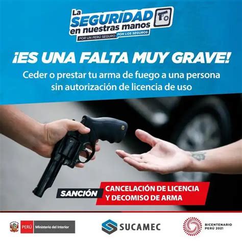 ¡es Una Falta Muy Grave Ceder O Prestar Tu Arma De Fuego A Una Persona