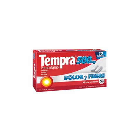 Tempra 500 Mg Con 10 Tabletas Farmacias Fleming