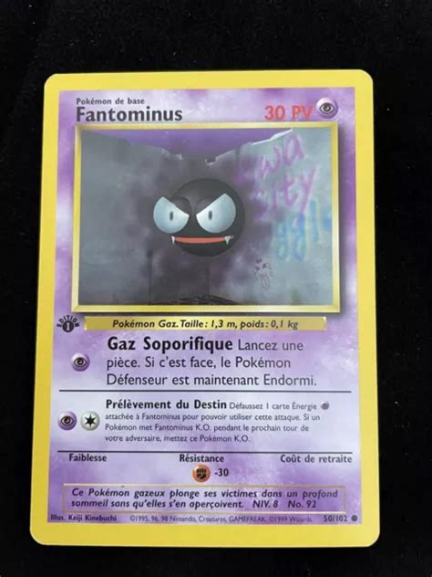 FANTOMINUS CARTE POKEMON Edition Set De Base EUR PicClick FR